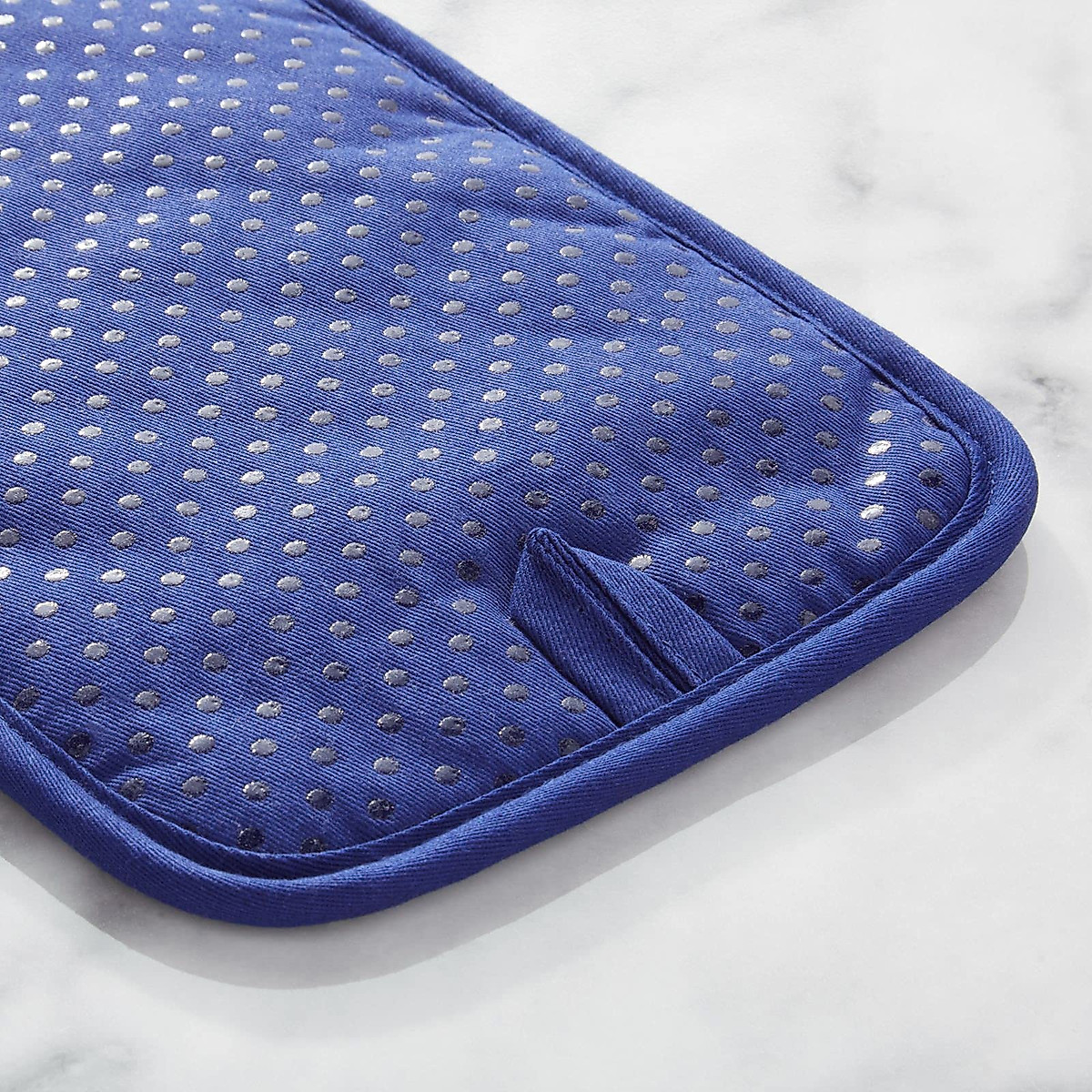 Tommy Bahama Island Tile Oven Pot Holder 2-Pack Set, Navy Blue, 7"x10"