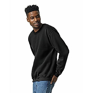 Gildan unisex-adult Fleece Crewneck Sweatshirt, Style G18000, Black, 2X-Large