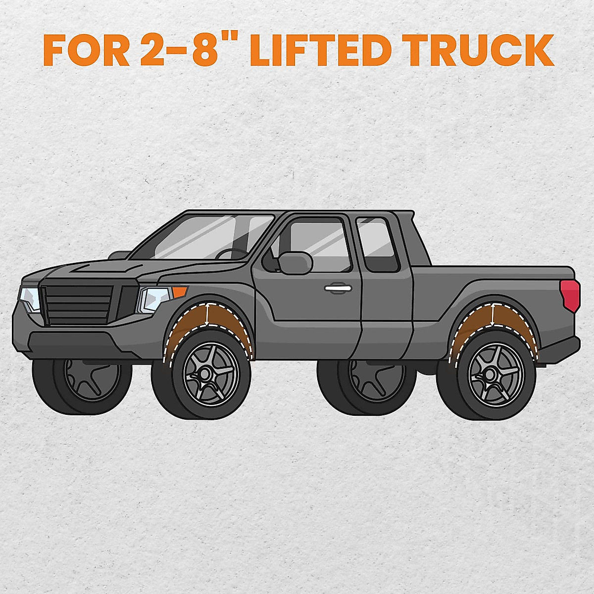 Tuningsworld Dual Steering Stabilizer 2''-8'' lift for Ford F250 F350 4WD Super Duty 2005-2017 Upgrade Damper