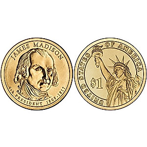 2007 P, D 2 Coin - James Madison Presidential Uncirculated