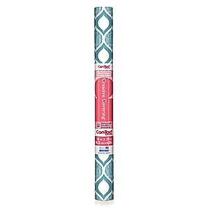 Con-Tact Brand - 09F-C9A3U3-12 Creative Covering Self-Adhesive Vinyl Drawer and Shelf Liner, 18" x 9', Savoy Blue