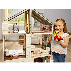 Little Tikes® Real Wood Stack ‘n Style™ Dollhouse with 14 Accessories and Many Combinations to Customize, Personalize, Dream, Design and Build and Play with Any 12-Inch Dolls