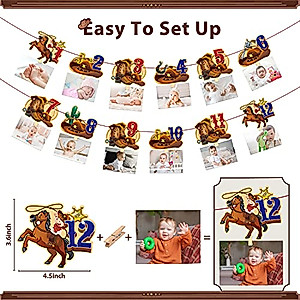 GOGOPARTY My First Rodeo Cowboy 1st Party Decorations - Western Cowboy Theme 1 Year Old Party Supplies, Cow One High Chair Banner, Photo Banner, Balloons, Cowboy Themed Birthday Sets