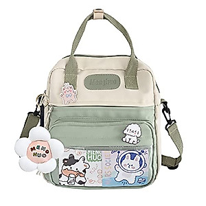 JQWSVE Kawaii Backpack with Kawaii Pins & Accessories Kawaii Aesthetic Backpack Cute Ita Bag Japanese Backpack JK Uniform Bag