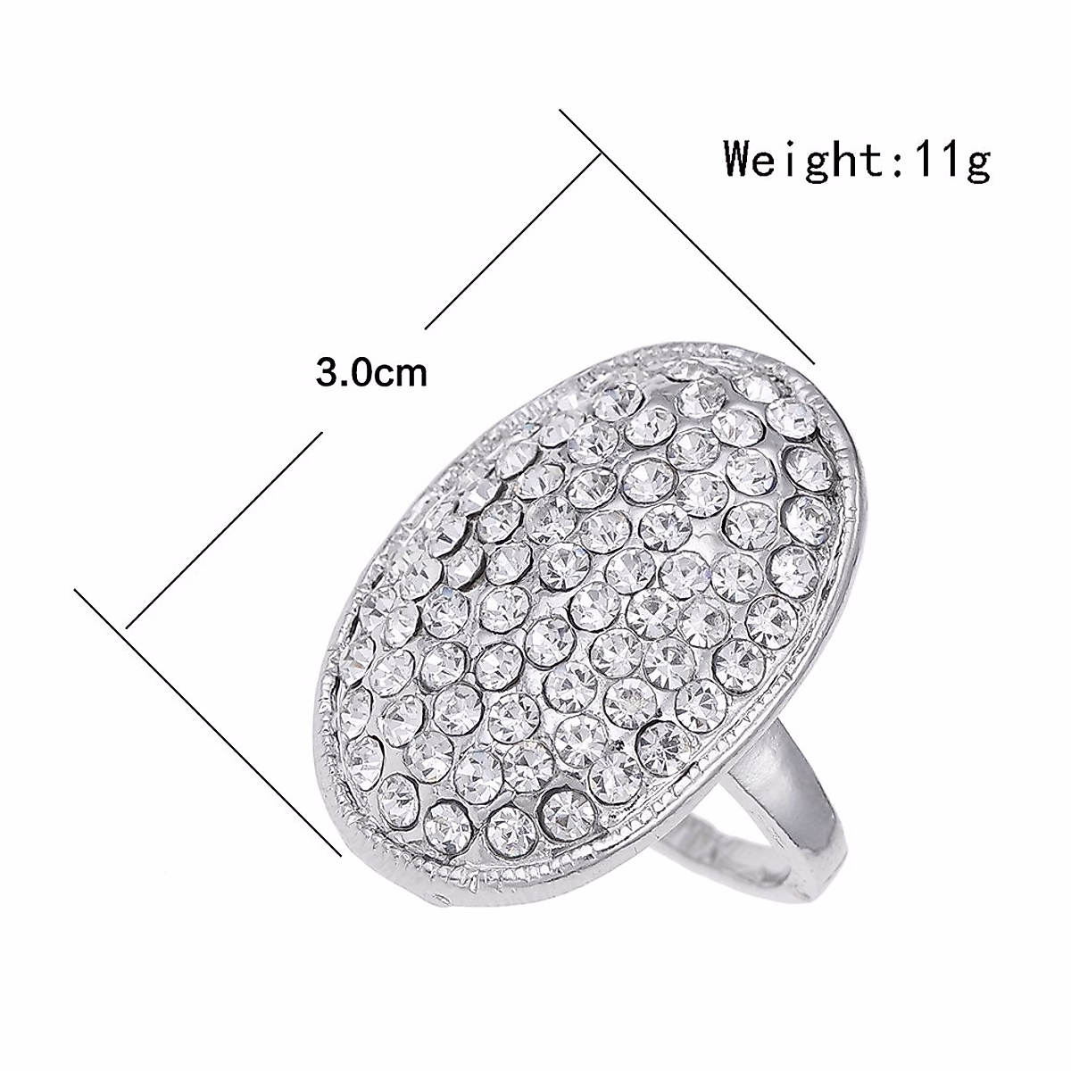 LUREME Twilight Eclipse Bellas Engagement Ring Prop Replica (rg001818-1)