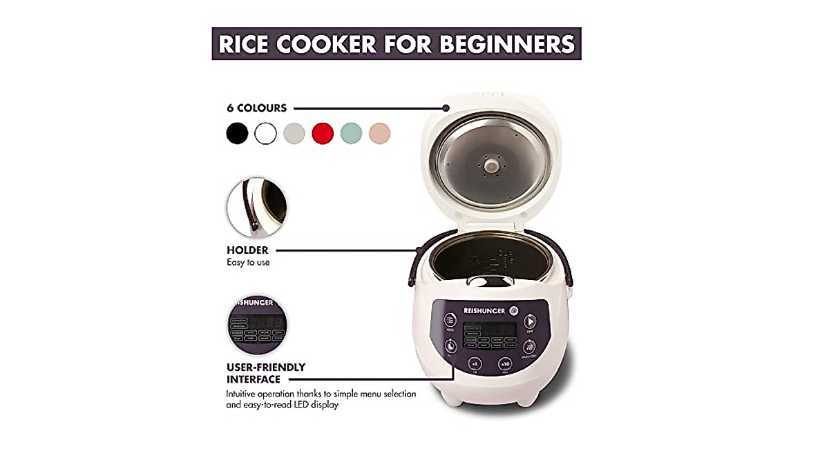 Reishunger Mini Rice Cooker & Steamer: Perfect Rice & More