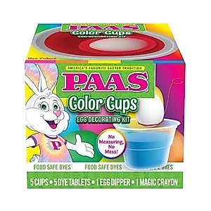 PAAS Color Cups Egg Decorating Kit - America's Favorite Easter Tradition