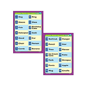Super Duper Publications | Shadow Match-Ups Fun Deck Flash Cards | Educational Learning Resource for Children