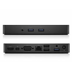 Dell WD15 Monitor Dock 4K with 130W Adapter, USB-C, (450-AFGM, 6GFRT) (Renewed)