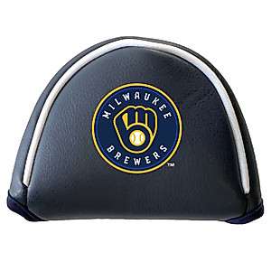 Team Golf MLB MILWAUKEE BREWERS Putter Cover - Mallet (Color) - Printed Team Golf MLB Putter Cover - Mallet Printed, Fits Most Mallet Putters, Easily Slips on and Secures with Velcro Closure