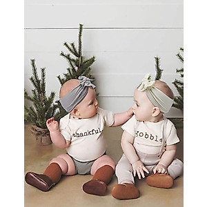 Makone Baby Girl Nylon Headbands, 18 PCS Baby Cotton Hair Accessories Hairbands Hair Bow Elastics for Newborn Infant Toddlers Kids Christmas Gifts