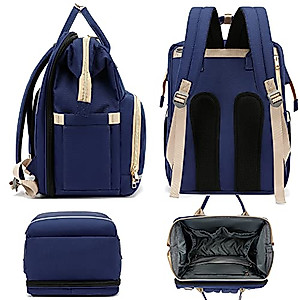 Baby Diaper Bag Backpack with Changing Station - Waterproof, Large 30L Capacity for Boy, Girl, Mom, Dad - Travel Baby Bag with Stroller Straps, Insulated Pockets - 16.5x9.4x14" - Baby Shower Gifts