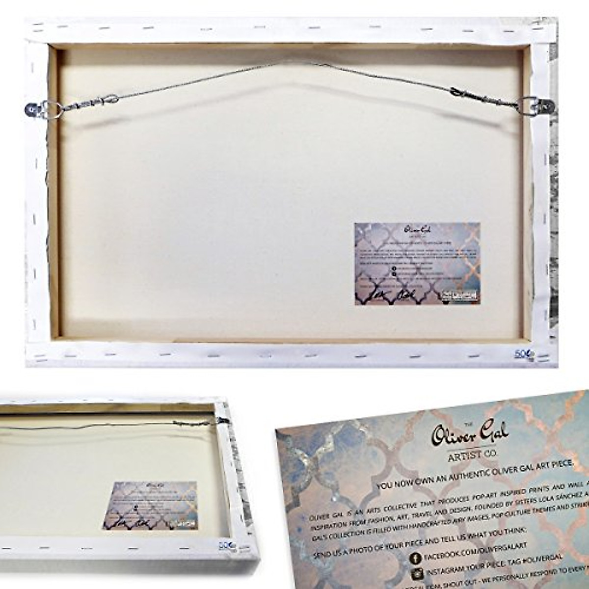 The Oliver Gal Artist Co. Abstract Wall Art Canvas Prints 'Neutral Layers'