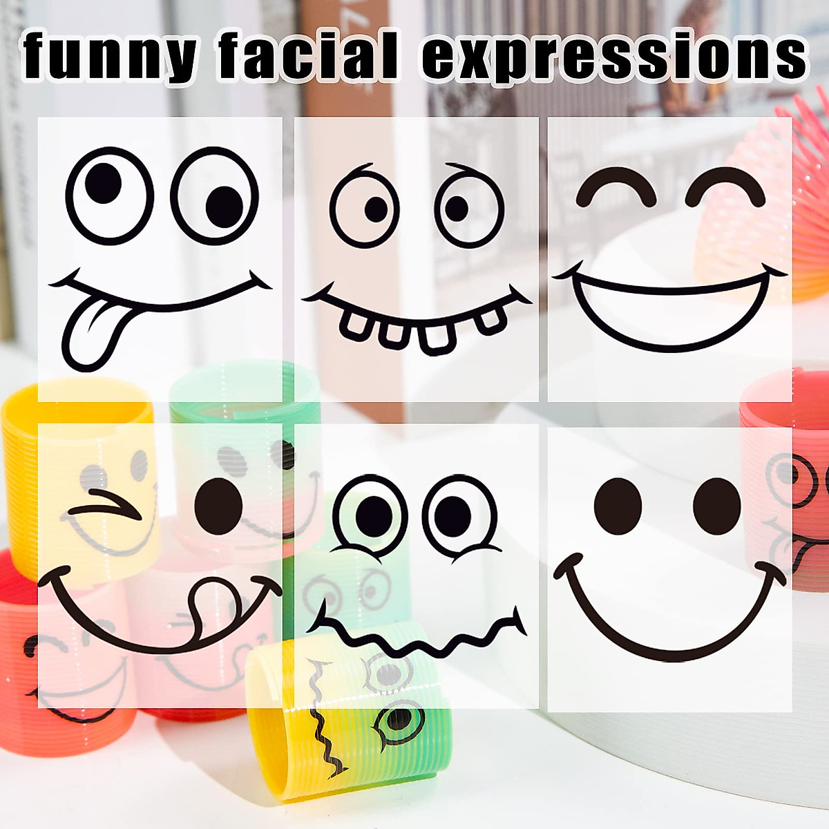 JOHOUSE 36PCS Mini Springs Toys, Rainbow Magic Fidget Stress Coil Mini Spring Bulk Toys for Party Favor Carnival Prize Birthday Goodie Bag Stuffers for Kids Boys Girls