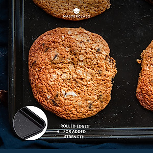 MasterClass Small Baking Tray, Scratch Resistant Vitreous Enamel and Induction Safe 1 mm Thick Steel, 24 x 18 cm