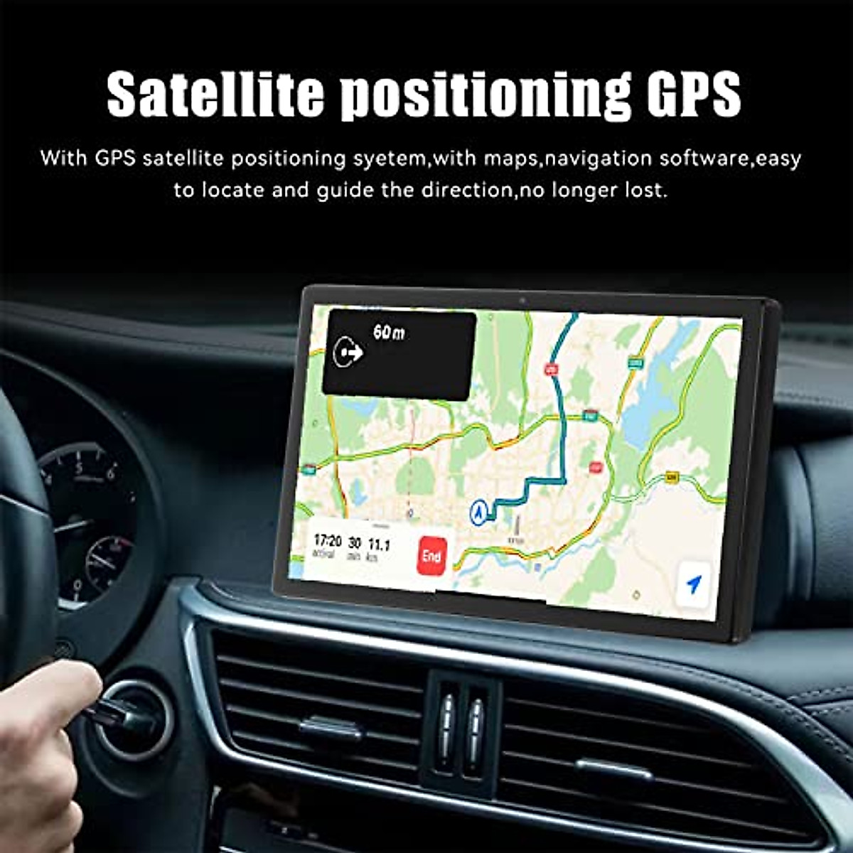 Gaeirt 10.1 Inch Tablet, 2 in 1 Tablet 5G WiFi 8MP Front 16MP Rear 100‑240V 8GB RAM 256GB ROM 8 Core CPU for Office (US Plug)