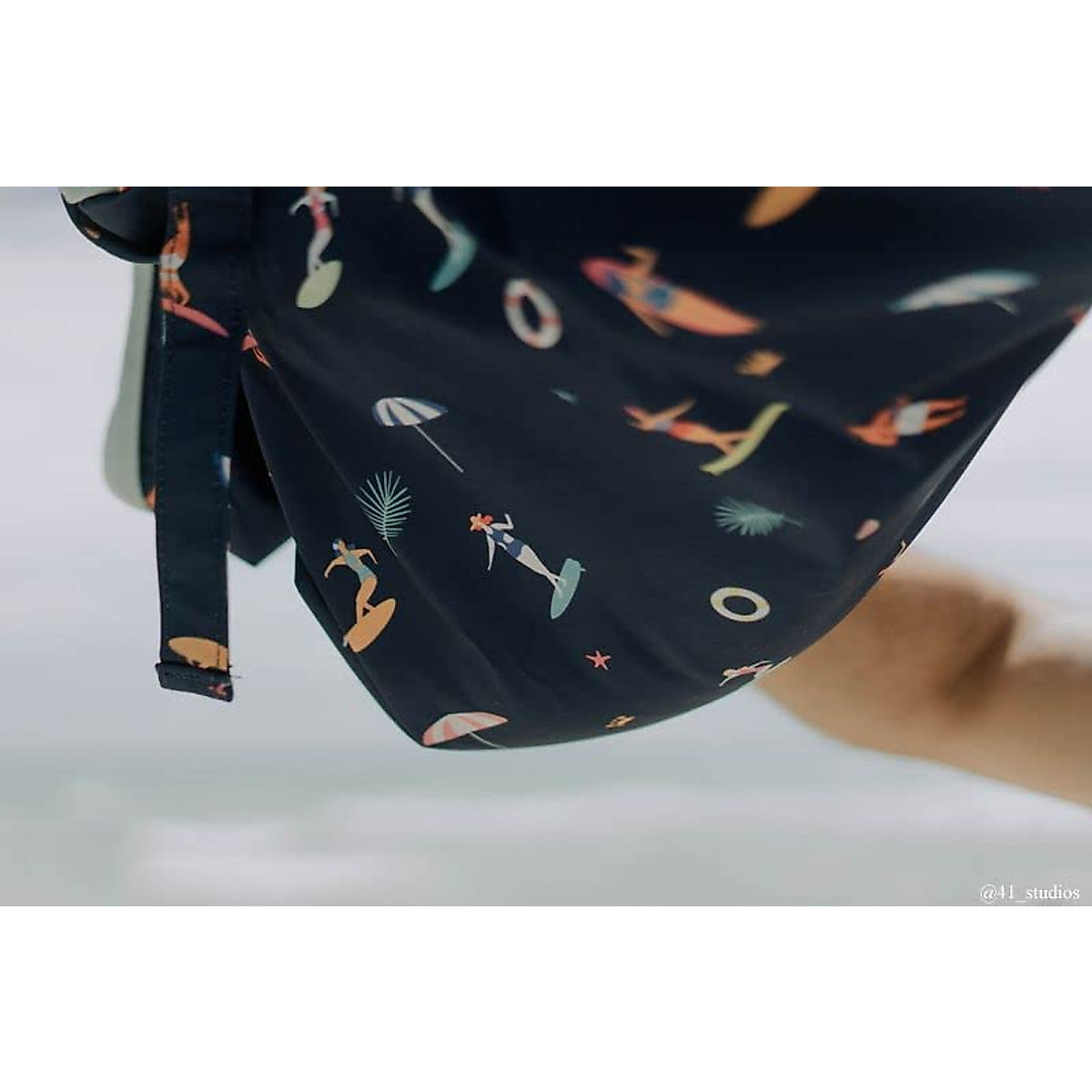 Play & Go Waterproof Drawstring Play Mat Storage Bag for Children - Kids Toy Storage Organizer - Drawstring Toy Bag - Large 55" Play Mat for Toddlers Toys and Bag for Storage - Surf