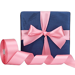 Nsilu 1-1/2 inch, Rose Gold Ribbon for Gift Wrapping 50 Yards Perfect Wedding Party Wreath Sewing DIY Hair Accessories Decoration Floral Hair Balloons Other Projects