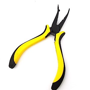 KIRO&SEEU Ball Link Plier RC Helicopter Plane Tool Ball Link Clamp Plier for RC Vehicles Curved Tip Bent Head Airplane Car Trex 450