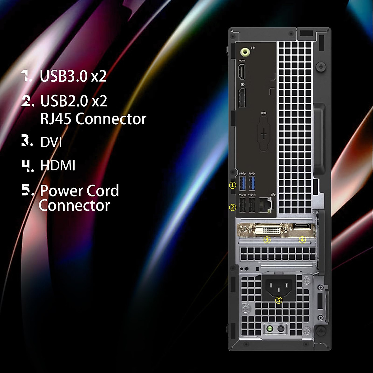 Dell RGB Gaming Desktop Computer, Intel Quad Core I5-6500 up to 3.6GHz, GeForce GT 1030 2G, 32GB DDR4, 1T SSD, RGB Keyboard & Mouse, 600M WiFi & Bluetooth, Win 10 Pro (Renewed)