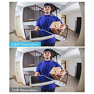 XODO VD1 Smart Home Wireless Security Camera with Night Vision, Waterproof Video Doorbell/WiFi 1080P HD/166°Wide Angel/2-Way Audio/No Monthly Fee/Real-Time Alerts/Rechargeable Batteries