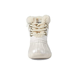 Sperry Core Alpine Saltwater Snow Boot, Ivory, 2 US Unisex Big Kid