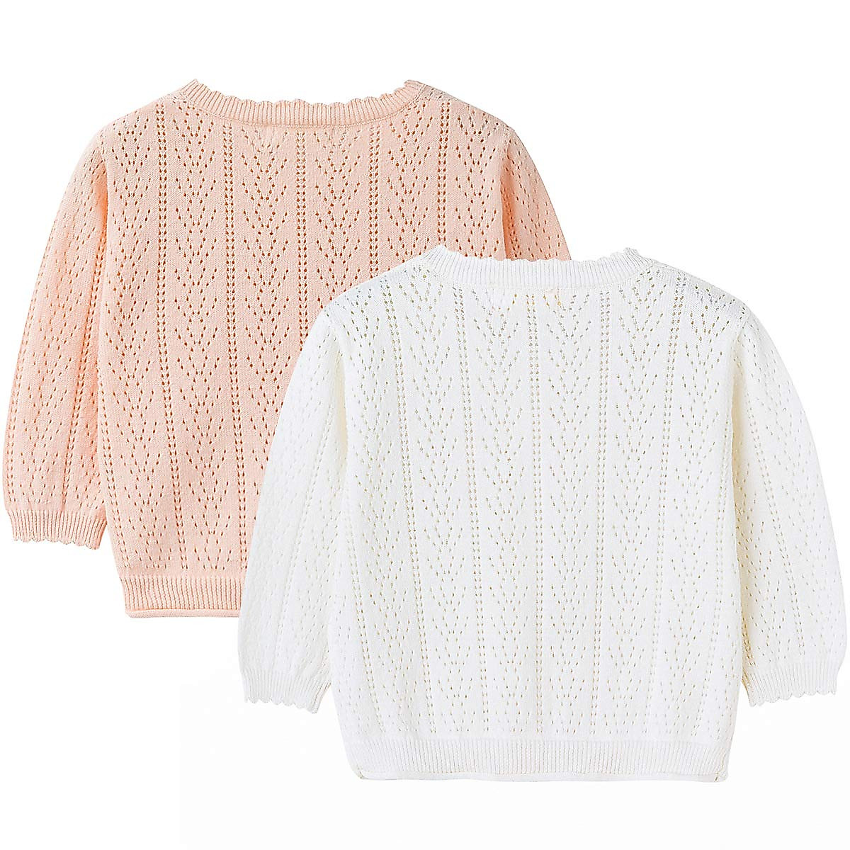 Simplee kids Baby Girl Thin Sweater Solid Cardigans Baby Girls Long Sleeve Coat Cardigan for Spring 2-3 Years