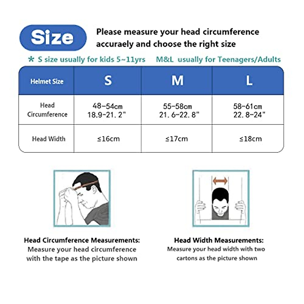 Skateboard/Skate Protection Pads Set with Helmet-SymbolLife Helmet with 6pcs Elbow Knee Wrist Pads for Kids Youths BMX/Cycling/Rollerblading for Head M (20.5-22.4 inch) Black