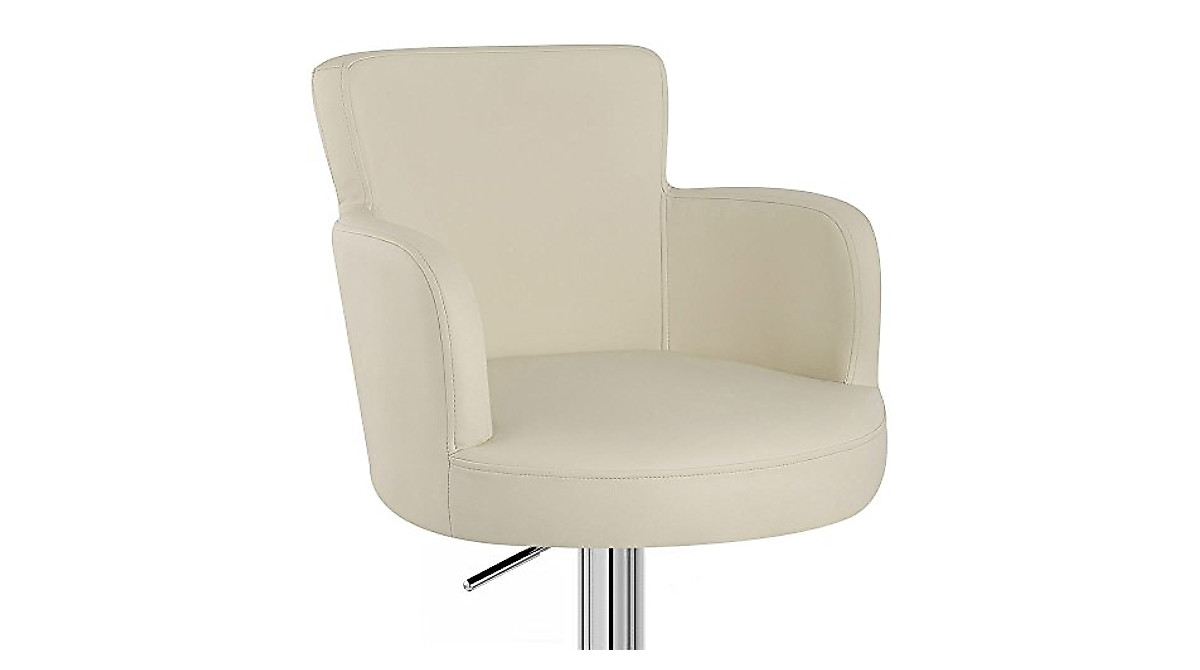Zuri Furniture Cream Chateau Adjustable Swivel Bar Stool - Luxury Seating