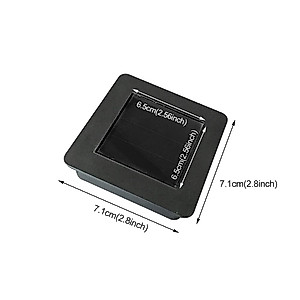 LVOERTUIG Solar Light Replacement Top Panel,Square Solar Panel Top Replacement, Replacement Solar Lantern Lids, Solar Light Battery Parts Battery Box for Outdoor Hanging Table Light(2pcs)