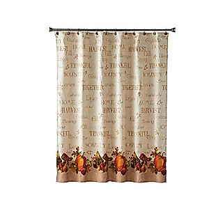 SKL Home Harvest Bounty Shower Curtain, Natural