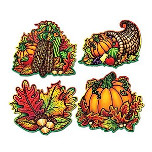 Pkgd Autumn Splendor Cutouts (4/Pkg)