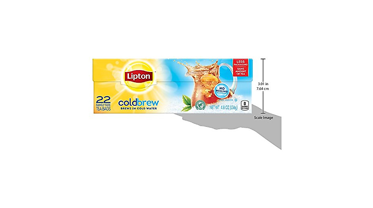 Lipton Black Iced Tea Bags - Refreshing Cold Brew Tea for Family