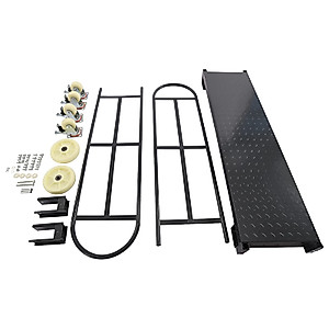 U-Boat Steel Cart, 2000Lbs Capacity U-Boat Cart Steel with 6 Wheels & Detachable Handles - 64.6Lx15.7H U-Boat Platform Truck Dolly for Warehouses Transportation Facilities