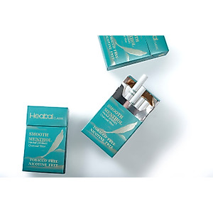HEABAL Herbal Cigarettes - Nicotine Free & Tobacco Free 20/Pack (Smooth Menthol)