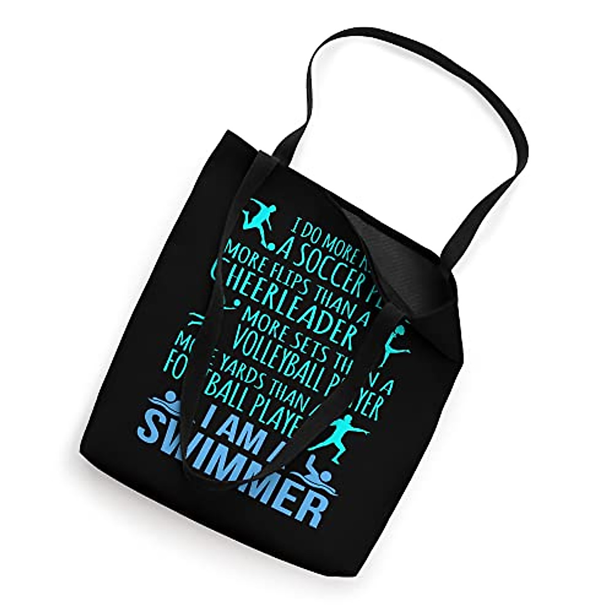 I Am A Swimmer Funny Swimming Swim Coach Men Women Graphic Tote Bag