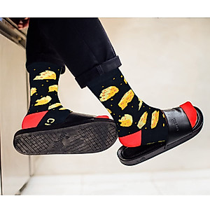 Cheese Lovers Gifts Funny Cheese Socks for Women Men Dad Mom Grandpa Grandma