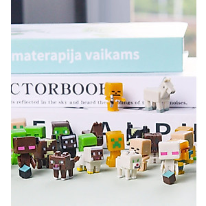 36pcs Video Gmae Cake Toppers, Mini Action Figures Toys - Collection Playset Party Gift for Kids Boys Fans