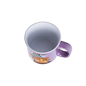 Silver Buffalo Friends Central Perk Smelly Cat Large Ceramic Camper-Style Coffee Mug for Cappuccino, Latte, Hot Cocoa or Hot Tea, 20 Ounces