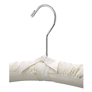 Whitmor Padded Hangers-Canvas-Set of 6, Length: 16" Width: 15" Height: 2", As Shown in The Picture, 6 Count