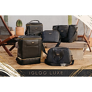 Igloo Black Premium Luxe Crossbody Softsided Bag