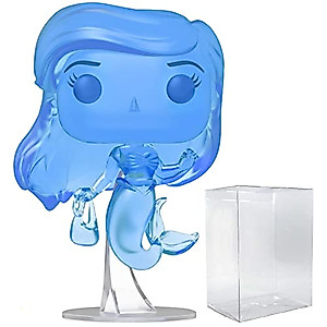 POP Disney: The Little Mermaid - Ariel (Blue Translucent) Entertainment Earth Exclusive Funko Vinyl Figure (Bundled with Compatible Box Protector Case)