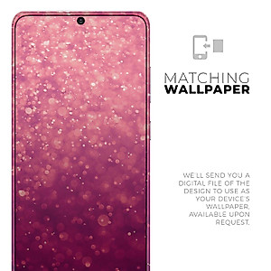 DesignSkinz Unfocused Pink Glimmer Protective Vinyl Decal Wrap Skin Cover Compatible with The Samsung Galaxy S20 (Screen Trim & Back Glass Skin)