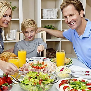 14 Pcs Dessert Forks and Spoons Silverware Set,Stainless Steel Small Appetizer Forks,Mini Coffee Spoons Salad Fork with Ceramics Handle,Cake Forks Tea Spoons for Dessert,Salad,Appetizer,Cocktail,Fruit