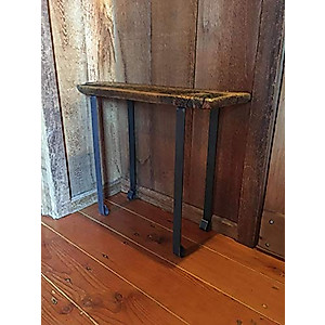 Straight Leg Brackets - 4 Pack (Size Ranges: 4" to 24") (1.5" Wide - 3/16" Thick Metal) Straight Metal Legs, Table Legs, Bench Legs, Industrial Modern, DIY, Hairpin