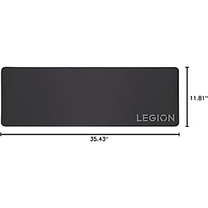 Legion Gaming XL Cloth Mouse Pad, Anti-Fray, Non-Slip, Water-Repellent, GXH0W29068, Black
