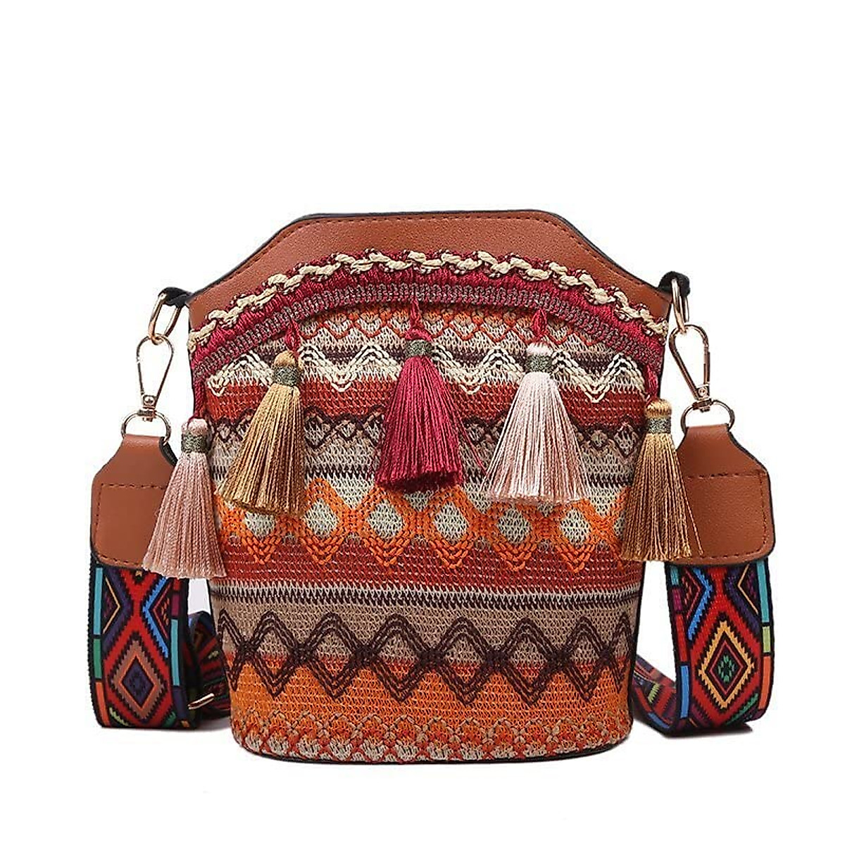 Yellow Bohemian Hippie Bag Stylish and Ultra-Trendy, Boho bags for Women, Ethnic Hippie Crossbody bag, Shoulder Bag, Hippie Side Bag with Adjustable Strap, Hippy Bags and Purses, Hippie Tote Bag