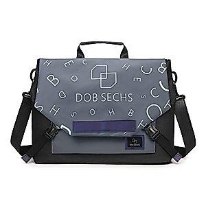 DOB SECHS Briefcases for Men, Laptop Bag 15.6 inch, Small Messenger Bag for Men Women, Satchel Bags for Men, Waterproof Laptop Messenger Bag, Computer Bags for Laptops/Macbook/Notebook, Black