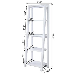 Convenience Concepts Newport Lilly Bookcase, White