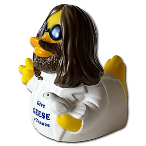 CelebriDucks - Give Geese A Chance - Floating Rubber Ducks - Collectible Bath Toy Gift for Kids & Adults of All Ages
